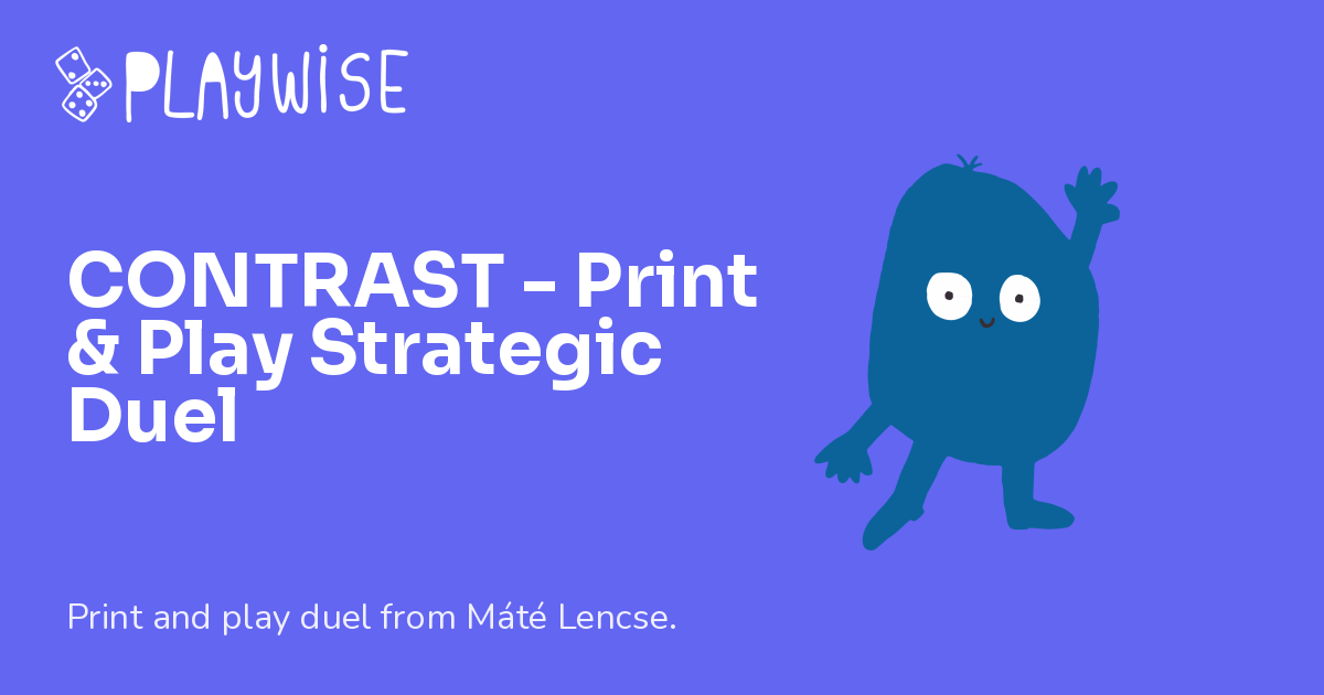Print & Play Board Game - CONTRAST